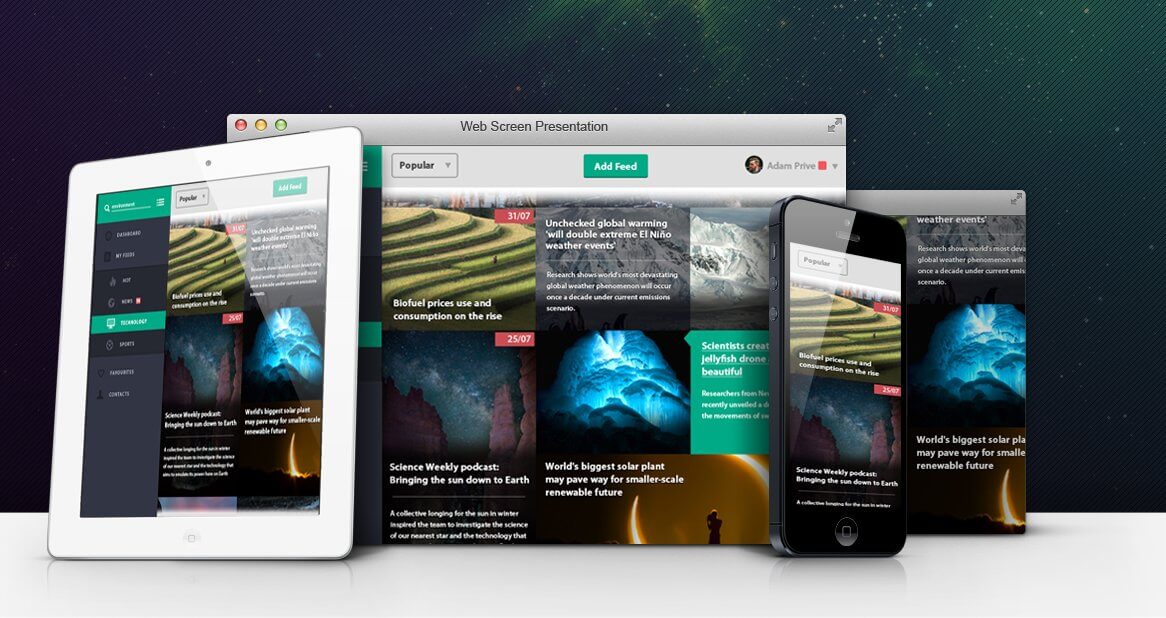 Feed Me | UI Web App - Daniel Weaver